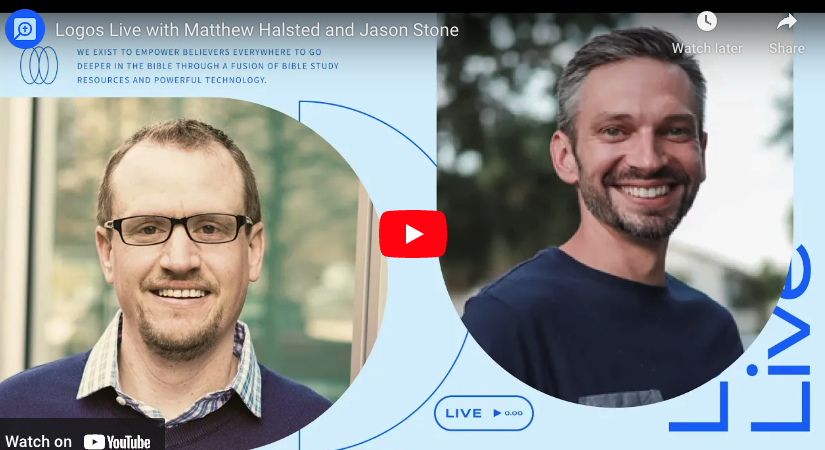 My interview at Logos Live - Dr. Matthew L. Halsted